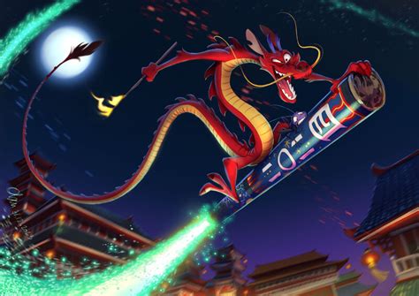 Disember Mushu Mulan Dragon Yearofdragon Fireworks Imperialpalace China Newyearseve2024