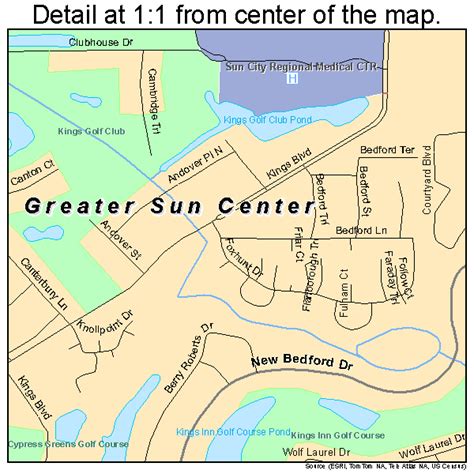 Greater Sun Center Florida Street Map 1227319