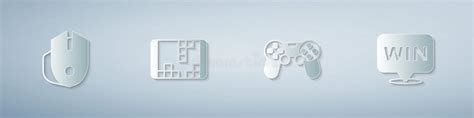 Set Computer Mouse Portable Video Game Console Game Controller