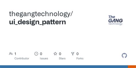 GitHub Thegangtechnology Ui Design Pattern