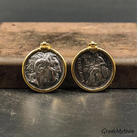 Alexander The Great Ancient Greek Coin Replica Pendant Sterling Silver