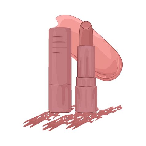 Illustration Of Nude Lipstick Vector Art At Vecteezy