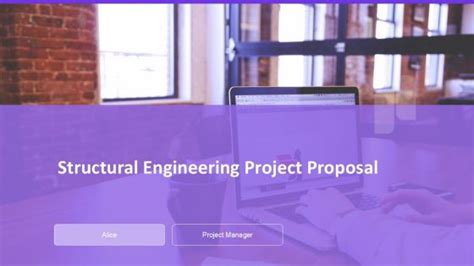 Structural Engineering Project Proposal Ppt Summary At
