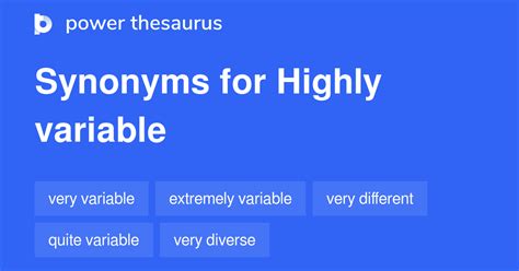 Highly Variable Synonyms 32 Similar Phrases