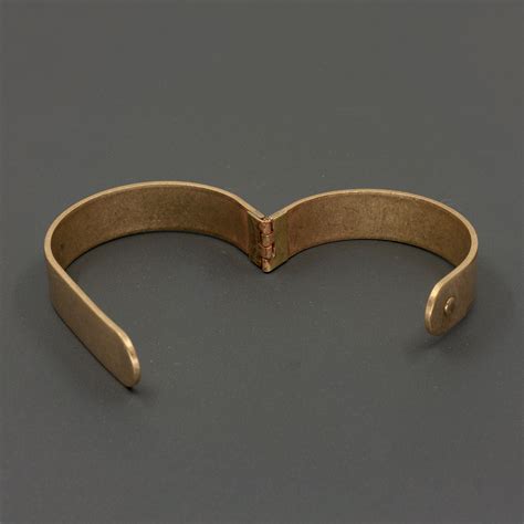 Brass Cuff Blank Brass Hinged Cuff Brass Findings Hinged Etsy