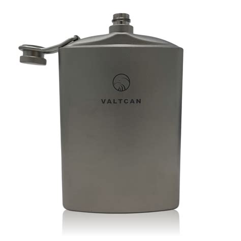 Valtcan Titanium Hip Flask Canteen Military Design 260ml 8 8 Oz Capaci