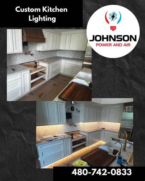 Check Out This Custom Kitchen Lighting Johnson Power And Air