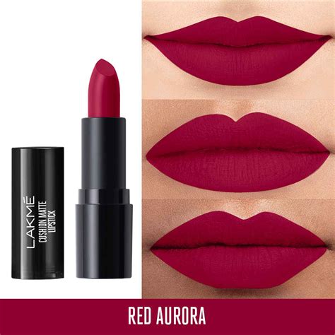 Lakme Cushion Matte Lipstick Red Aurora 4 5g