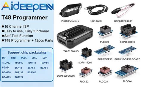 Tl866ii Upgrade Programmer Aideepen T48 Programmer High Speed