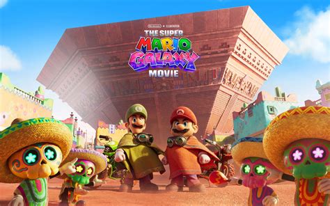 The Super Mario Galaxy Movie Artwork 3 Wallpaper Cat With Monocle