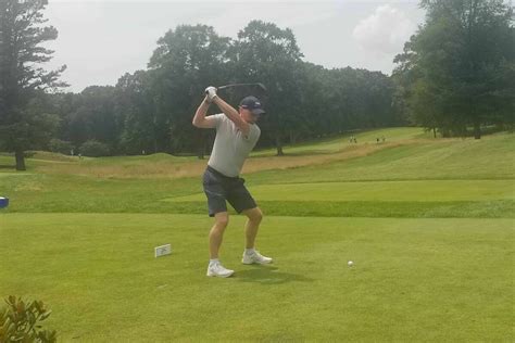 Ct Basketball Coach John Dailey Enjoying Golf At Ct Open Golf Event