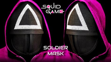 How To Make A Squid Game Soldier Mask Free Template Halloween Foam