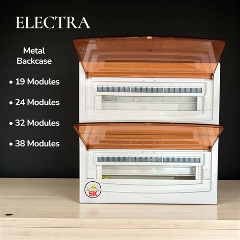 Electra 19 38 Ways Metal Back Case Distribution Panel Box Shopee
