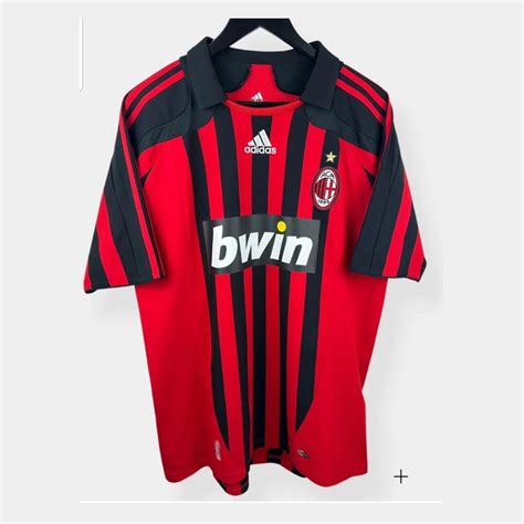 Maldini 3 Ac Milan 2007 08 Home Retro Away Jersey Red Black Ogasports