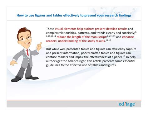 How To Use Figures And Tables Effectively To Present Your Research