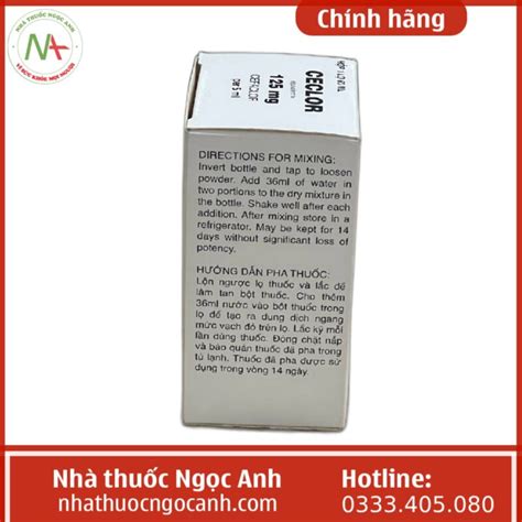 Thuốc Ceclor 125mg5ml Là Thuốc Gì Có Phải Kháng Sinh Không Giá Bao