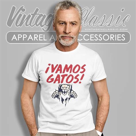 Florida Panthers Vamos Gatos Leaping Cat Shirt Vintagenclassic Tee