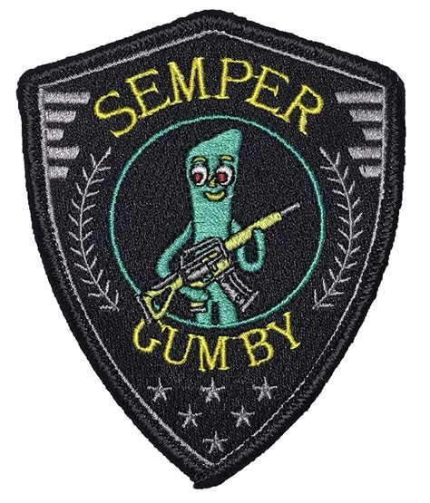 Semper Gumby Always Flexable Tactical Embroidered Morale Patch F Bomb Morale Gear