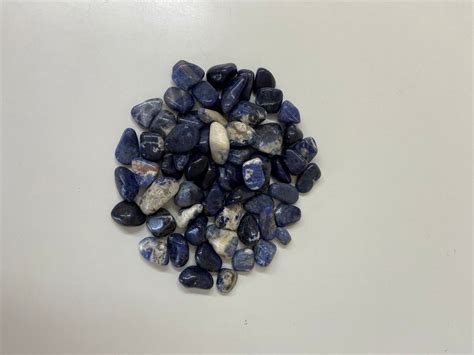 Saco Pedras Roladas Sodalita Casa Das Pedras Rs Cristais Acessórios E Decoração