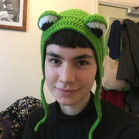 The Clara Froggie Frog Hat Crochet Pattern Instant Pdf Download