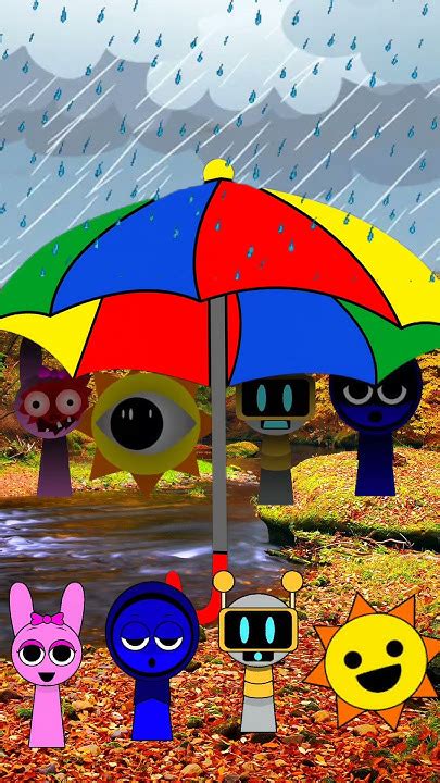 Sprunkis Under The Autumn Rain 🍂🌧 Sprunki Shorts Youtube