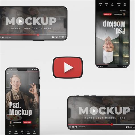 Premium Psd Social Media App Interface Mock Up On Smartphone