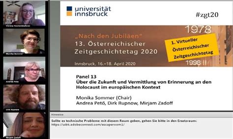 Panel 13 Über Die Zukunft Und Vermittlung Von Erinnerung An Den