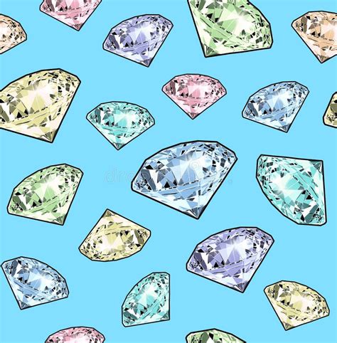 Bright Sparkling Brilliant Seamless Pattern Stock Illustration Illustration Of Decorate