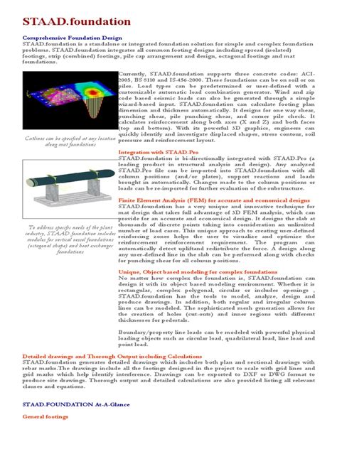 Staad Foundation Pdf Finite Element Method Beam Structure
