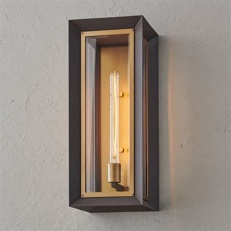 Inverted Rectangle Outdoor Sconce Large Shades Of Light