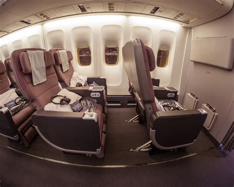 Qantas Business Class 747