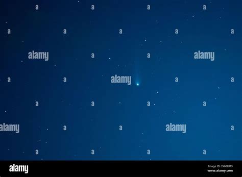 Comet 12p Pons Brooks Known As The Devil Comet Is Seen On A Clear Night