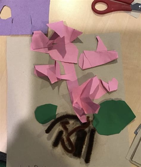 Holy Trinity Primary School Experimenting With Materials To Make Flower In Reception
