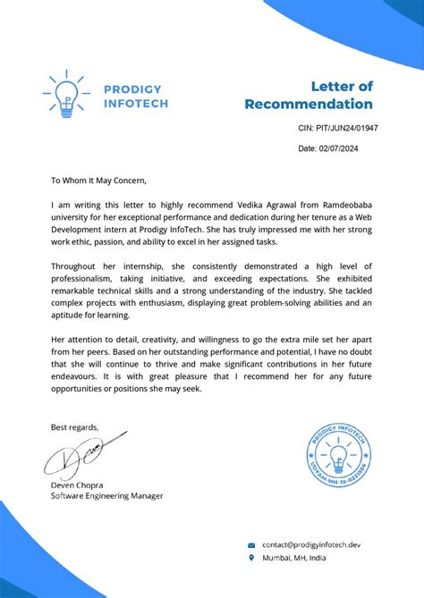 Prodigyinfotech Internship Vedika Agrawal