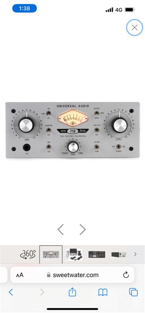 Universal Audio 710 Twin Finity Microphone Preamp Audio Other Audio Equipment On Carousell