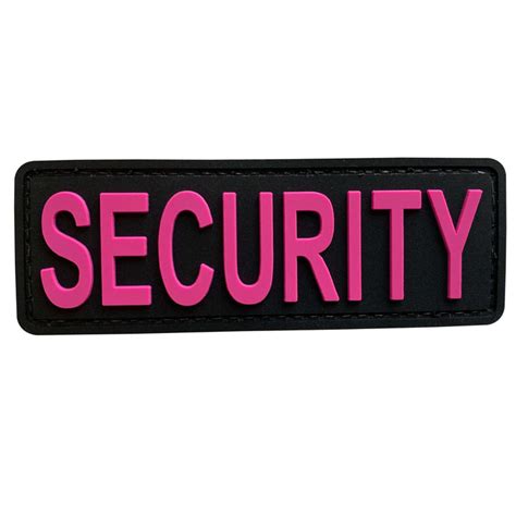 Uuken 4x14 Inches Small Pvc Security Guard Officer Morale Patch For A