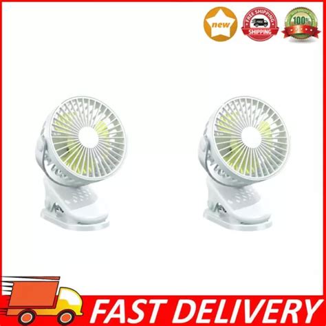 Mini Clip On Desk Fan Usb Charging 3 Speeds Electric Quiet Fan For Home