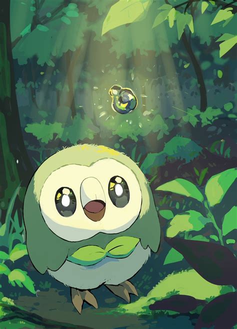 Rowlet Pokemon Drawn By Kienai Danbooru