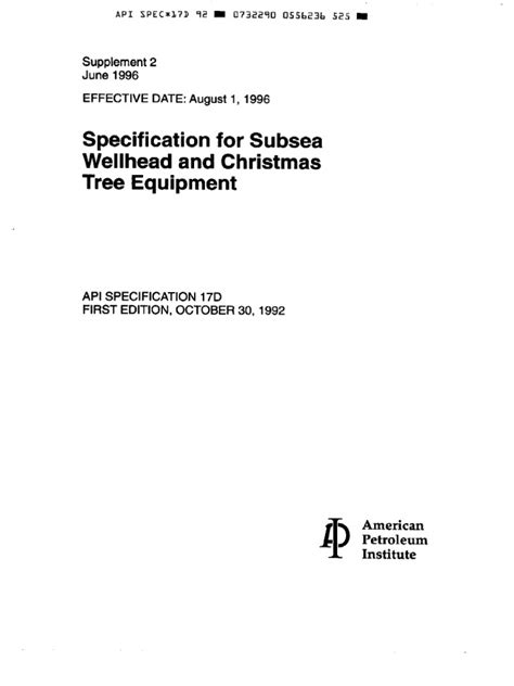 Api 17d Standard Pdf