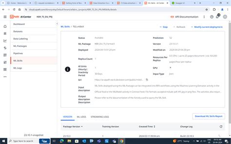 Getting Error Of Request Correlationid Ai Center Uipath Community Forum