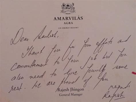 Appericiation Rajesh Jhingon Pdf