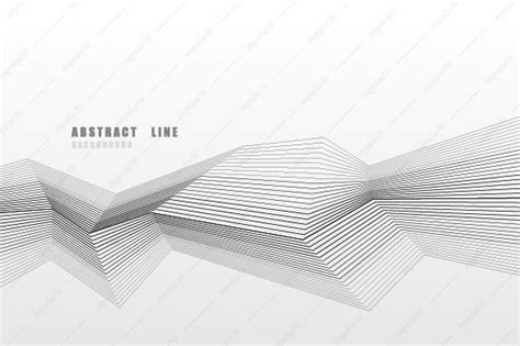 Abstract Tech Lines Pattern Design Style Graphic By Impulse
