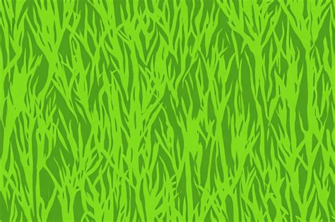 Endless Green Seamless Vector Patterns Of Lush Grass Premium Ai Generated Image