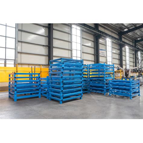 Customized Foldable Metal Stillage With Thicken Steel Material For