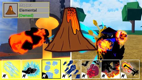 Insane Magma Combos With Every Melee Blox Fruits Youtube