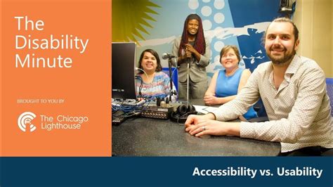 Disability Minute Accessibility Vs Usability Youtube