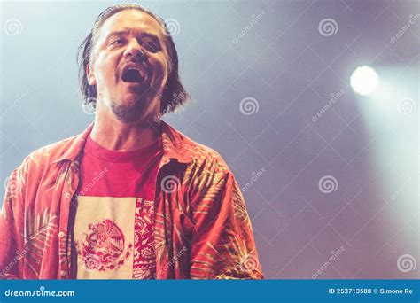 Faith No More Mike Patton During The Concert Editorial Photo