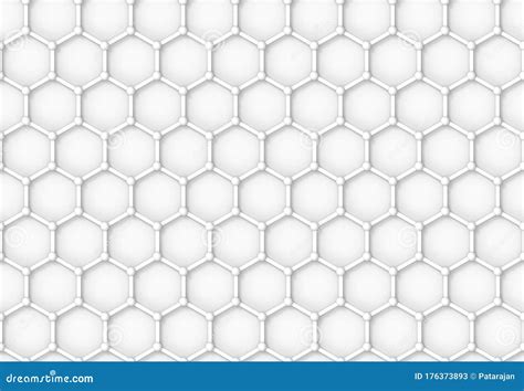 3d Rendering Hexagonal Relation Structure Mesh Pattern Wall Design Background Royalty Free