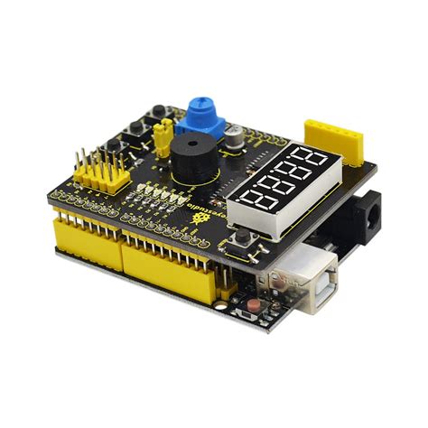 KEYESTUDIO Multi Purpose Shield V With Digit LED Display Module Buttons And Buzzer For