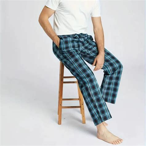 100 Cotton Checkered Pajamas Boxhero